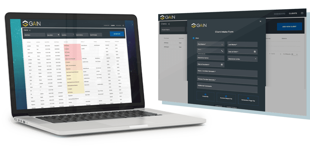 Gain Platform - Connect and Manage Personal Injury Cases